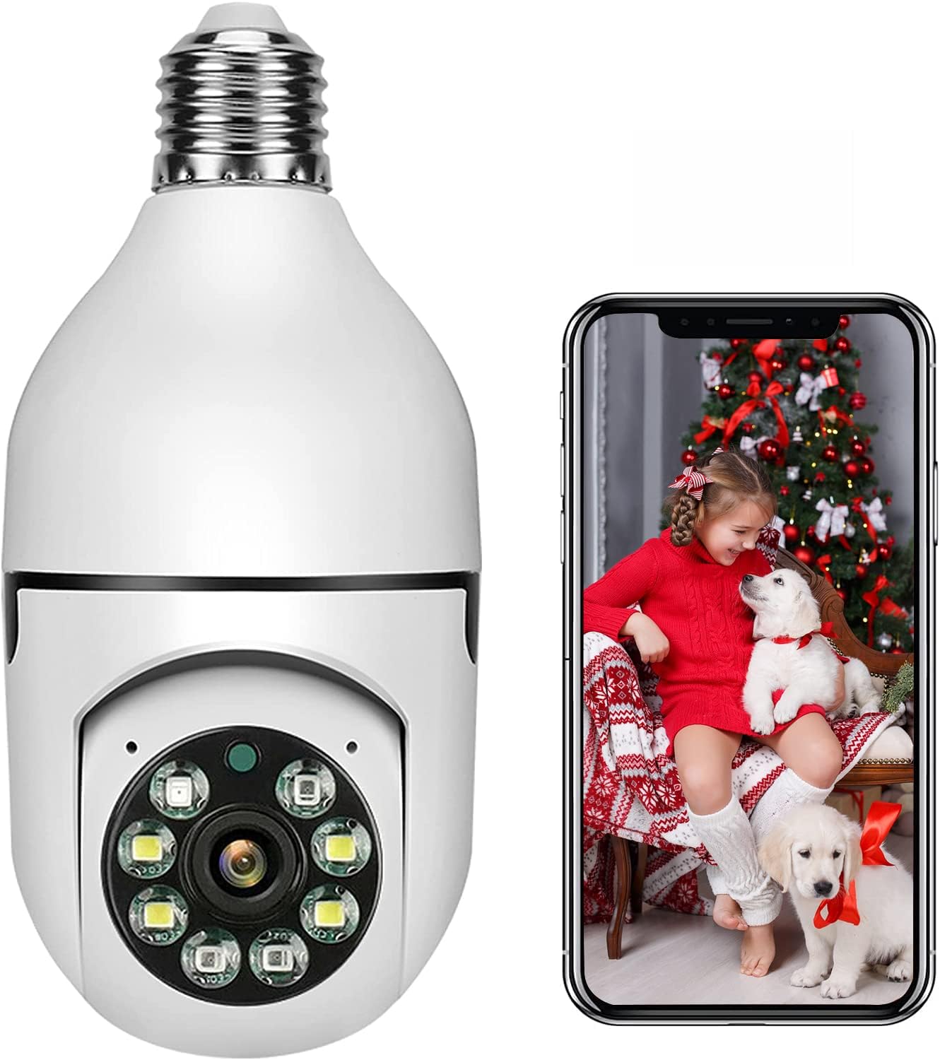 Amazon.com : YOBANSE Light Bulb Security Camera, 360 Degree Light Bulb ...