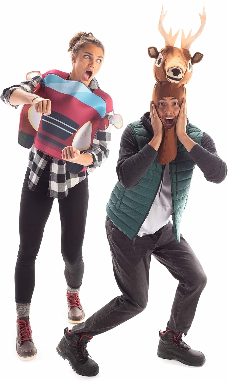 Amazon.com: Deer in the Headlights Halloween Couples Costume – Funny ...