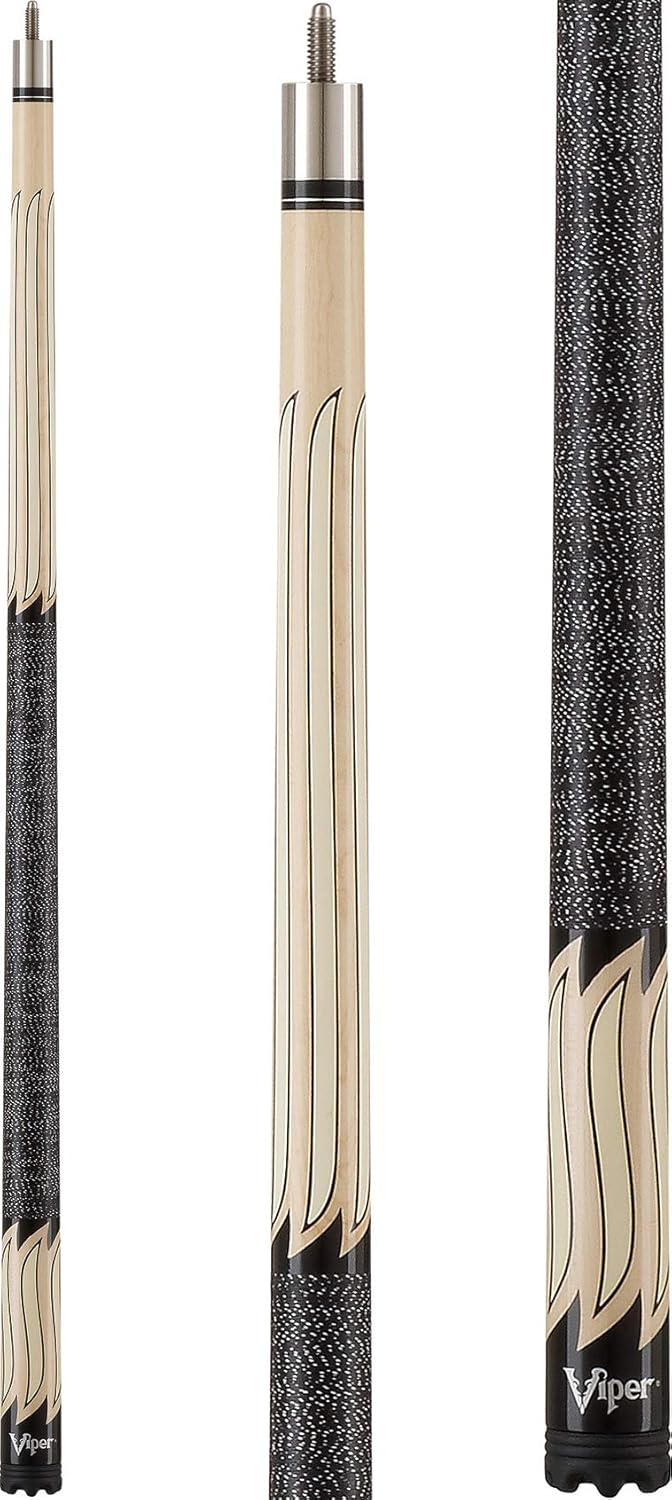 Viper Sinister 58" 2-Piece Billiard/Pool Cue, Natural with Cream Inlay ...