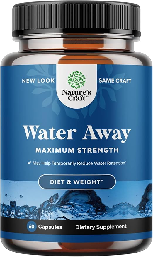 Amazon.com: Water Away Pills Maximum Strength - Herbal Diuretic Pills ...
