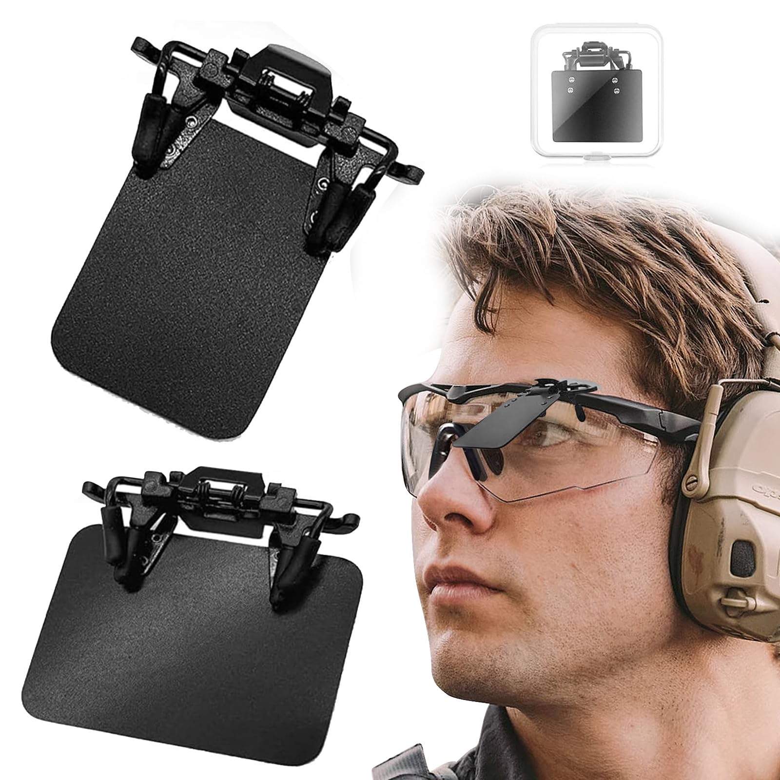 Amazon.com : Pacify 2 Pcs Upgraded Plus Size Shooting Glasses Patch ...