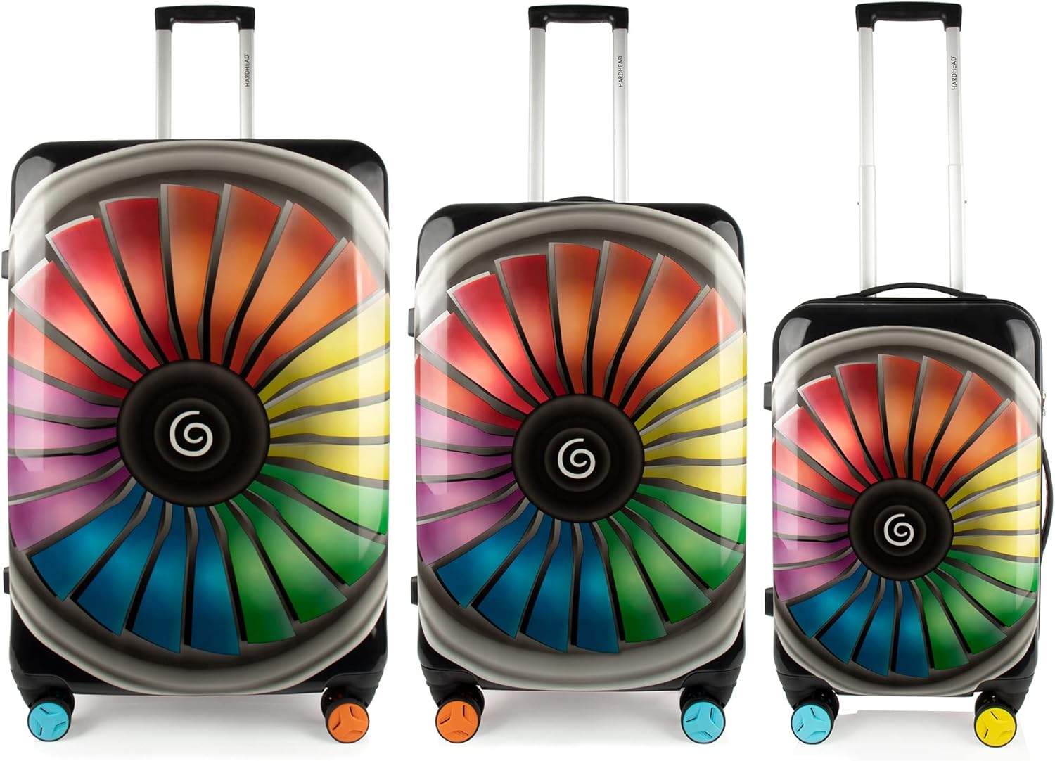 Amazon.com | Hardhead Luggage 3 Piece Set (20/24/28") Suitcase ...