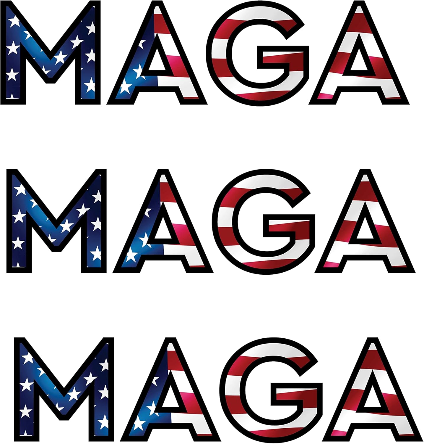 Amazon.com - TreeArm USA Flag MAGA Decal Vinyl Sticker,USA Patriotism ...