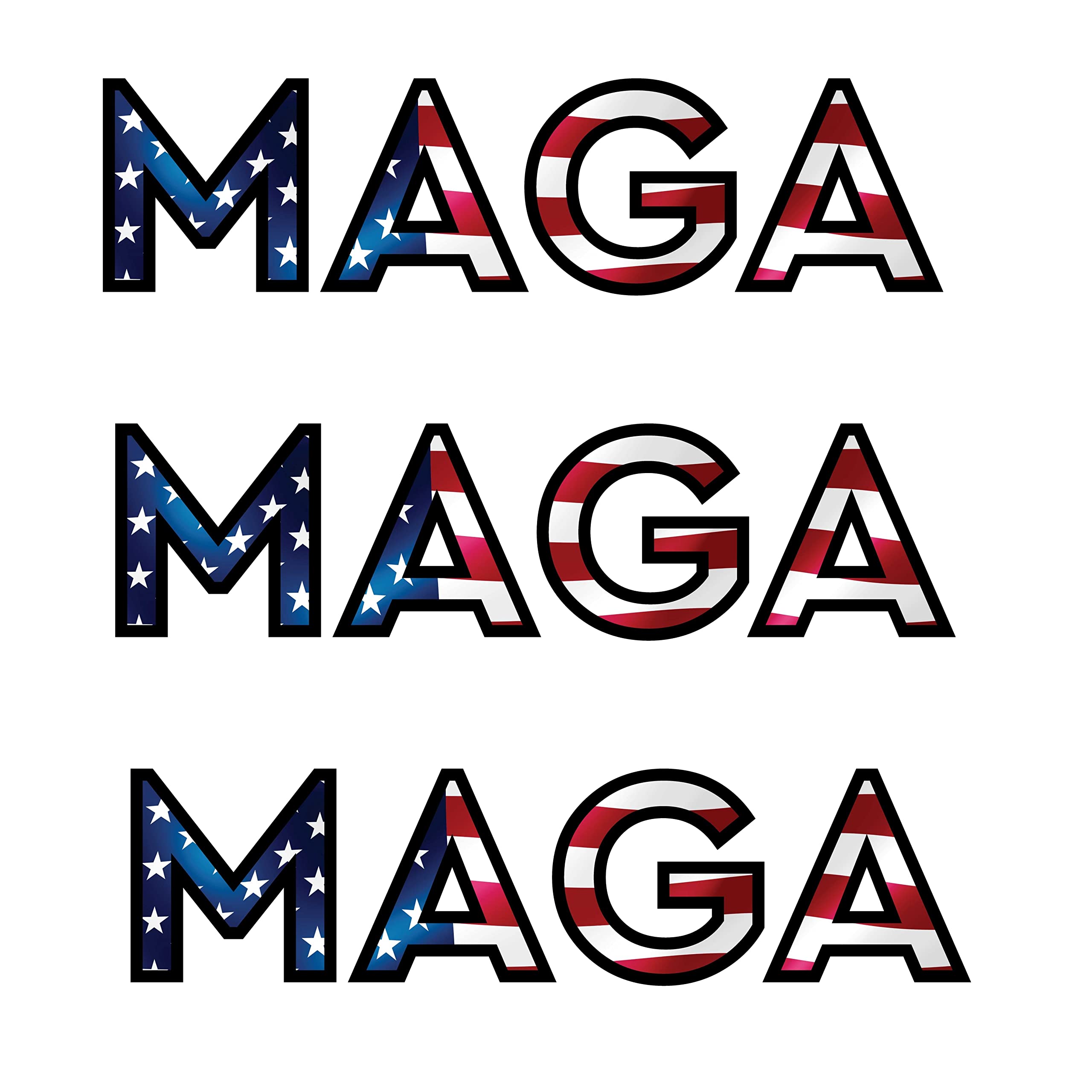 Amazon.com - TreeArm USA Flag MAGA Decal Vinyl Sticker,USA Patriotism ...