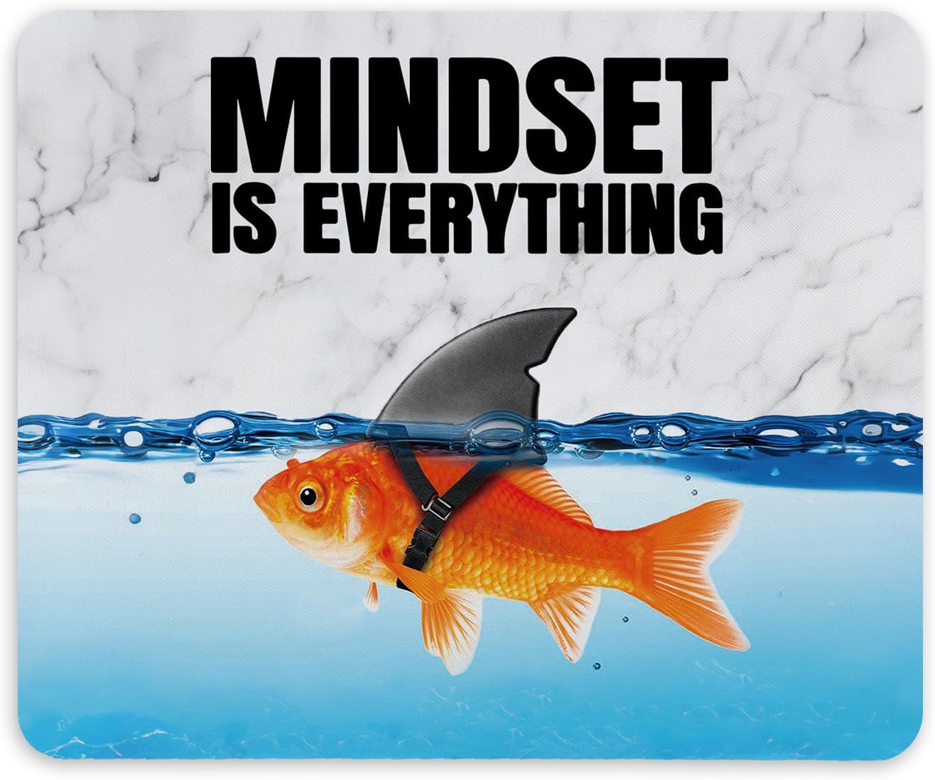 Amazon.com: Mindset is Everything Inspirational Quotes Goldfish Shark ...