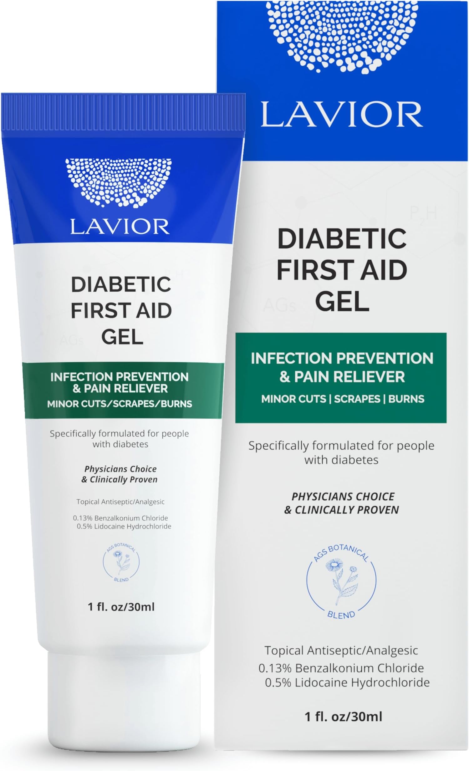 Amazon.com: LAVIOR Diabetic First-Aid Gel 1oz – Speeds Healing for Cuts ...