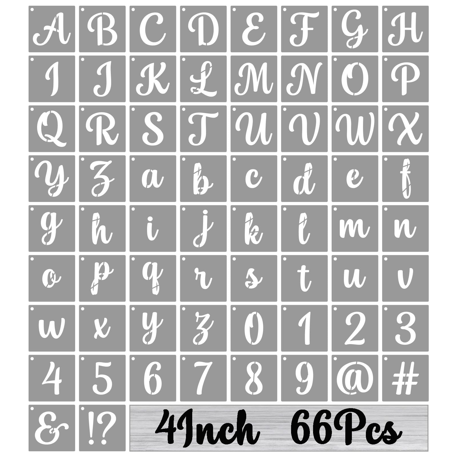 Amazon.com: BAMIDELE 4 Inch Alphabet Letter Stencils for Painting, 66 ...