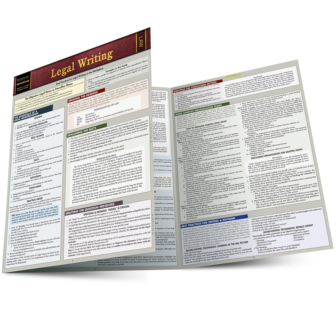 Snapklik.com : Legal Writing Laminated Reference Guide