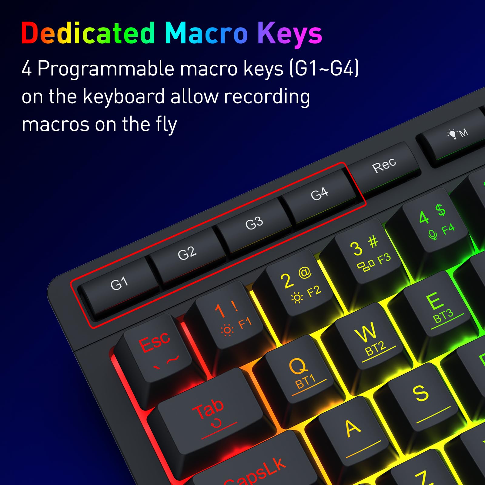 Snapklik.com : Redragon K522 PRO 60% Wireless RGB Membrane Gaming Keyboard