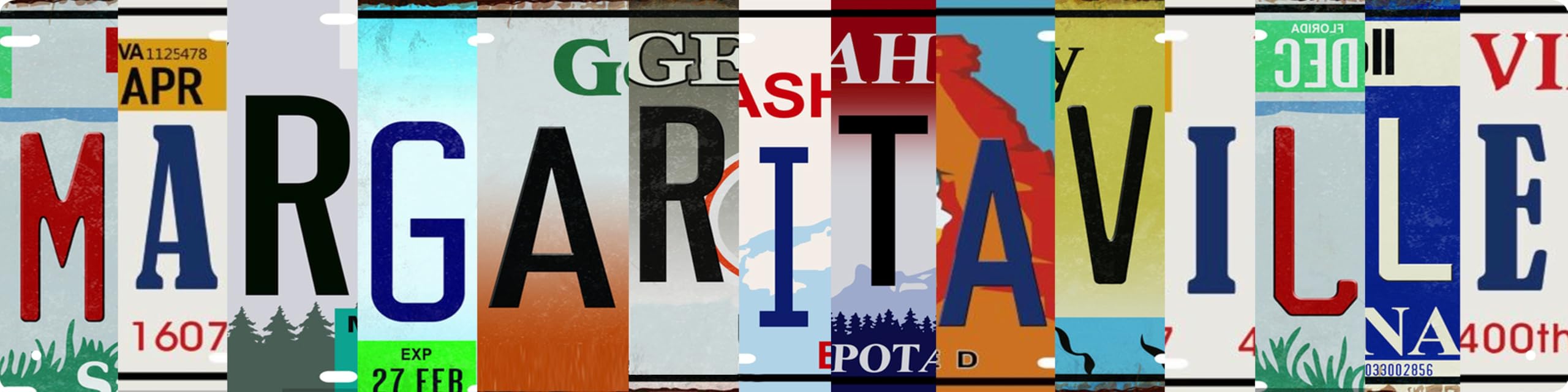 Amazon.com: AWISZZZ Vintage Metal Tin Sign Retro Margaritaville Signs ...