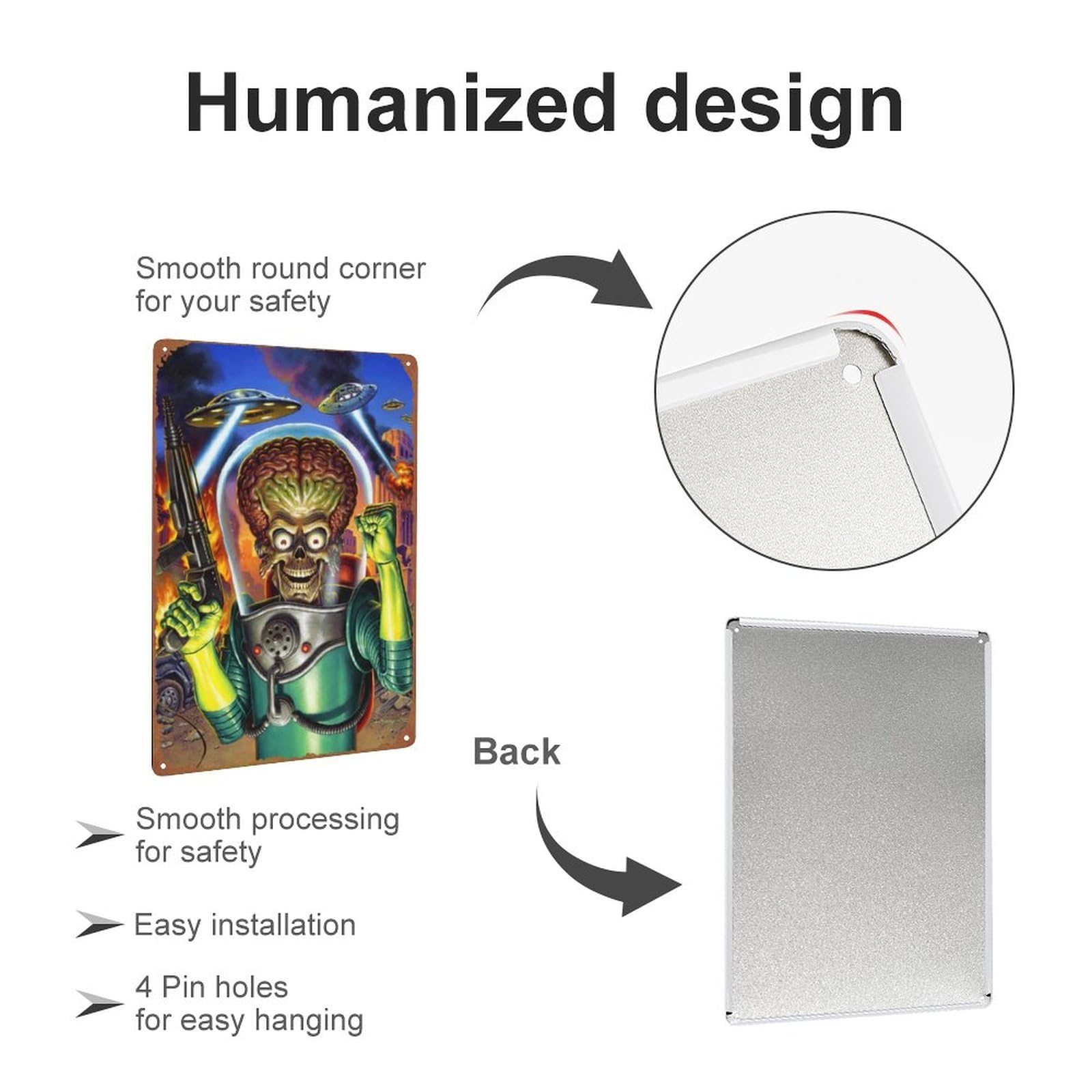 Snapklik.com : Mars Attacks Creative Tin Logo Vintage Poster Wall ...