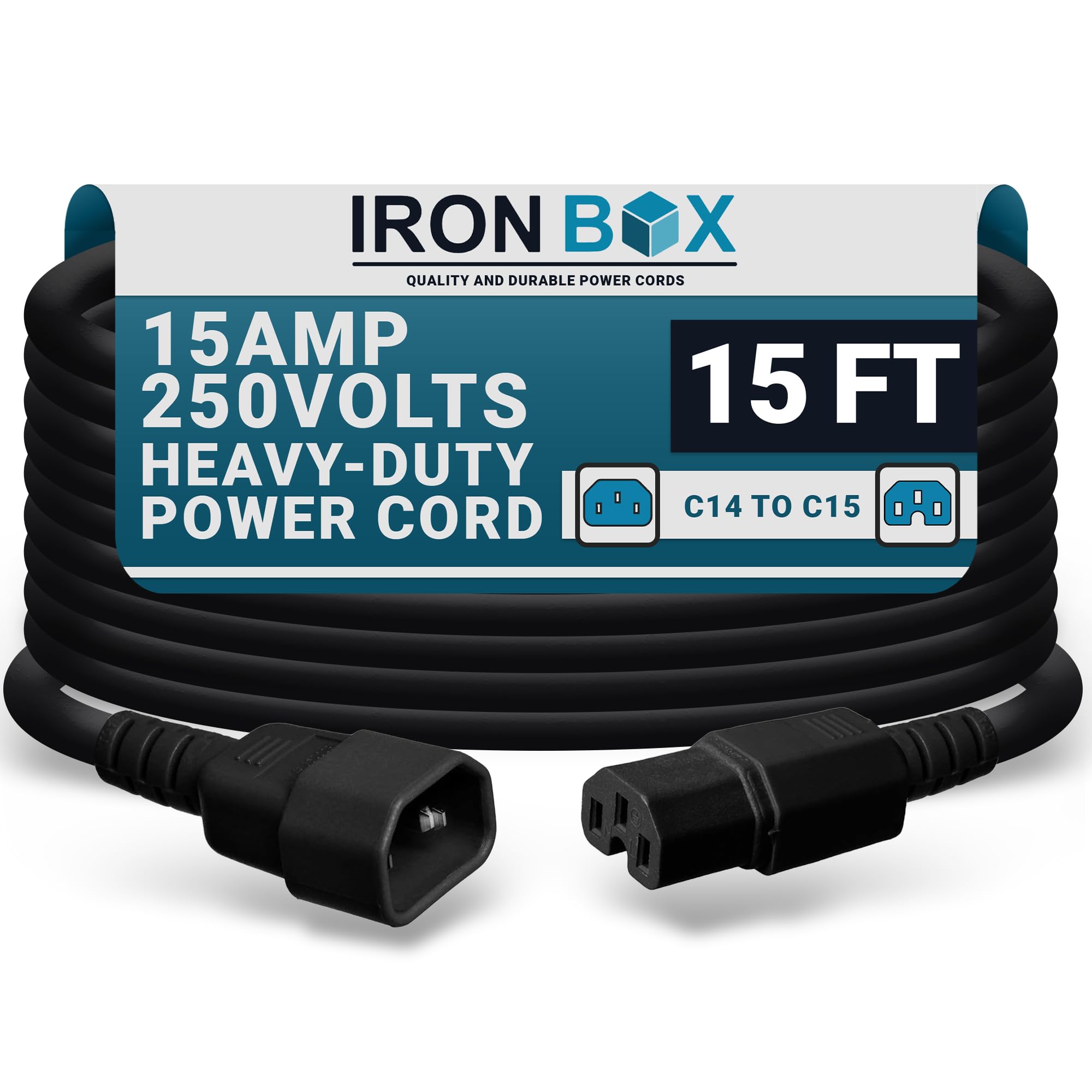 Ironbox Electric C14 To C15 Power Cord 15a 250v 14 | Desertcart Sri Lanka