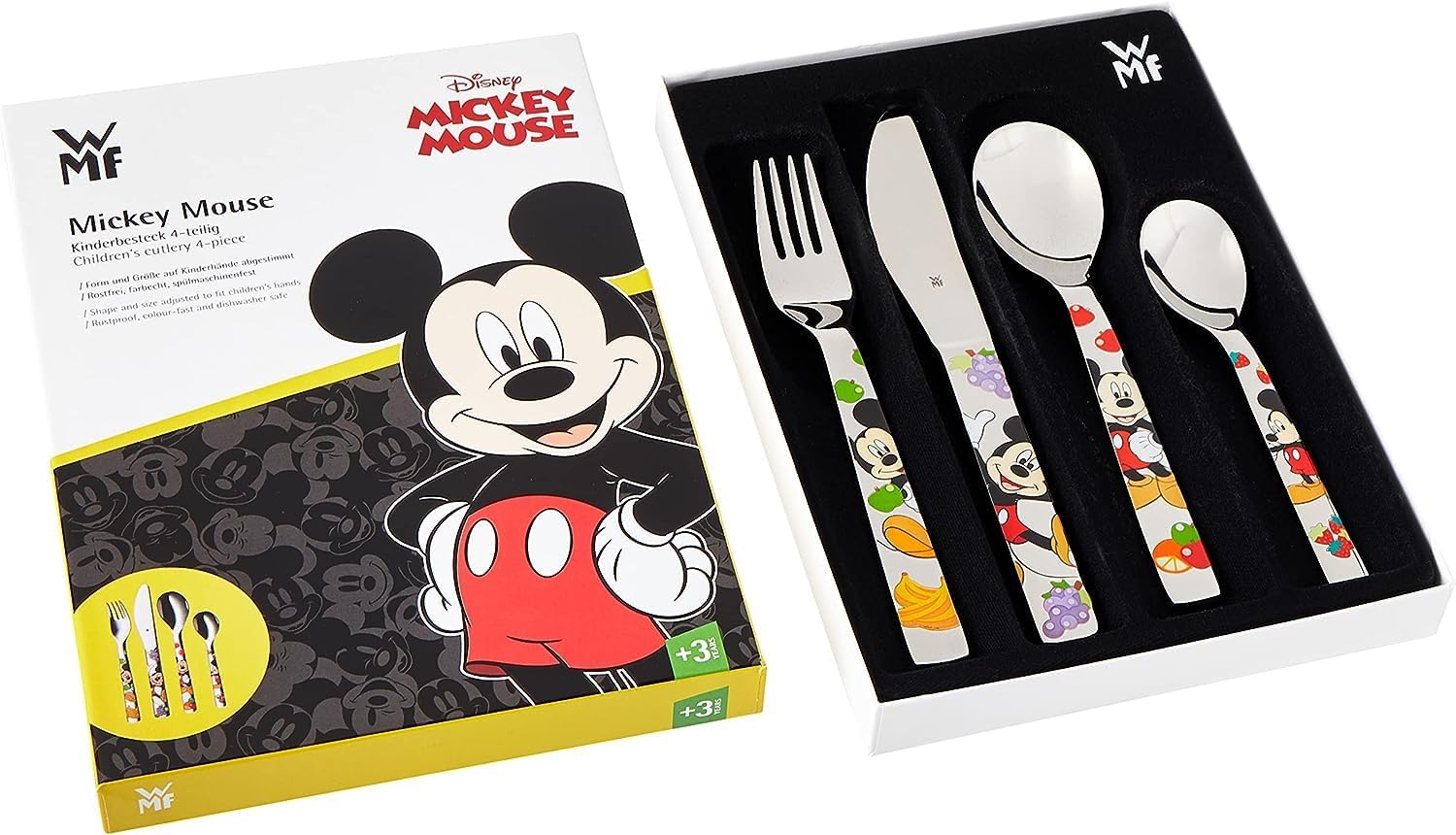 WMF Biene Maja Kinderbesteck Set 4-teilig, Kinderbesteck Edelstahl ...