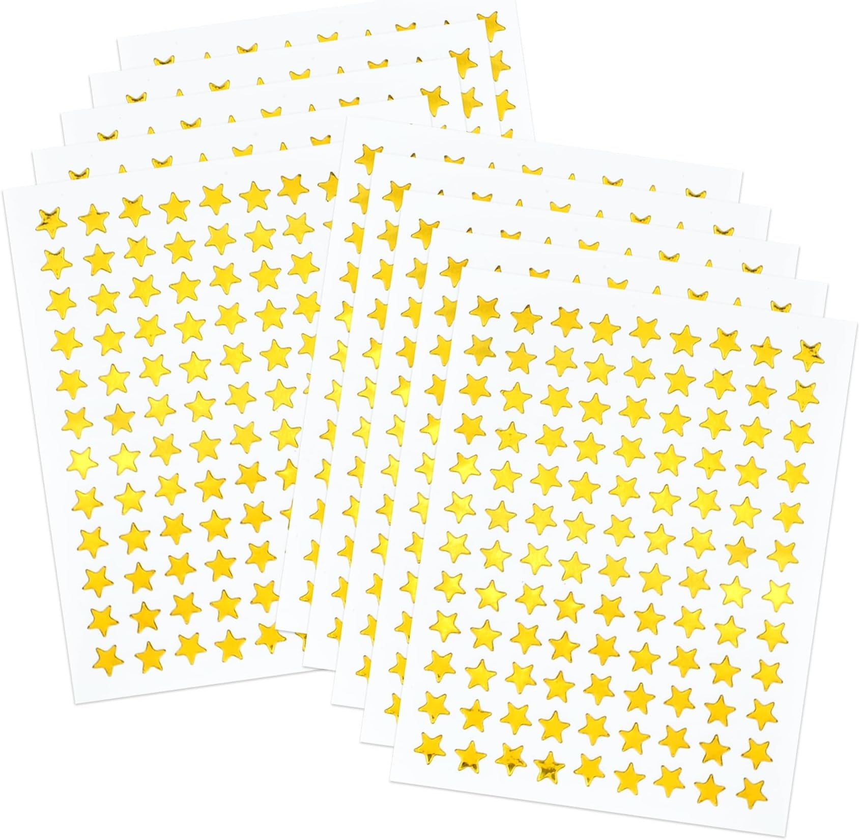 Amazon.com: 1080 Pcs 10 Sheets Tiny Gold Star Stickers, 0.3" Diameter ...