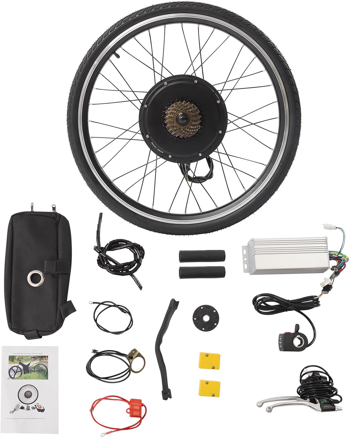 Amazon.com : 26" Rear Wheel Kits,48V 1000W Electric Bike Conversion Kit ...