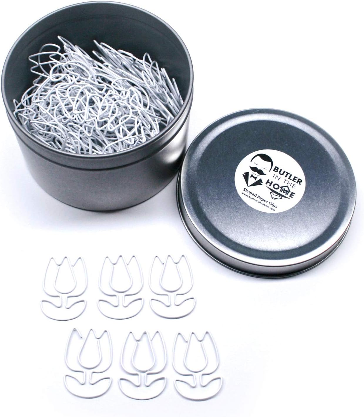 Amazon.com : Butler in the Home Tulip Flower Shaped Paper Clips Great ...