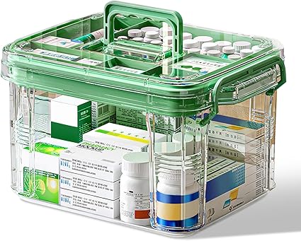 Kinberry Medication Storage Box - Large Medicine Box, Medicine Storage ...
