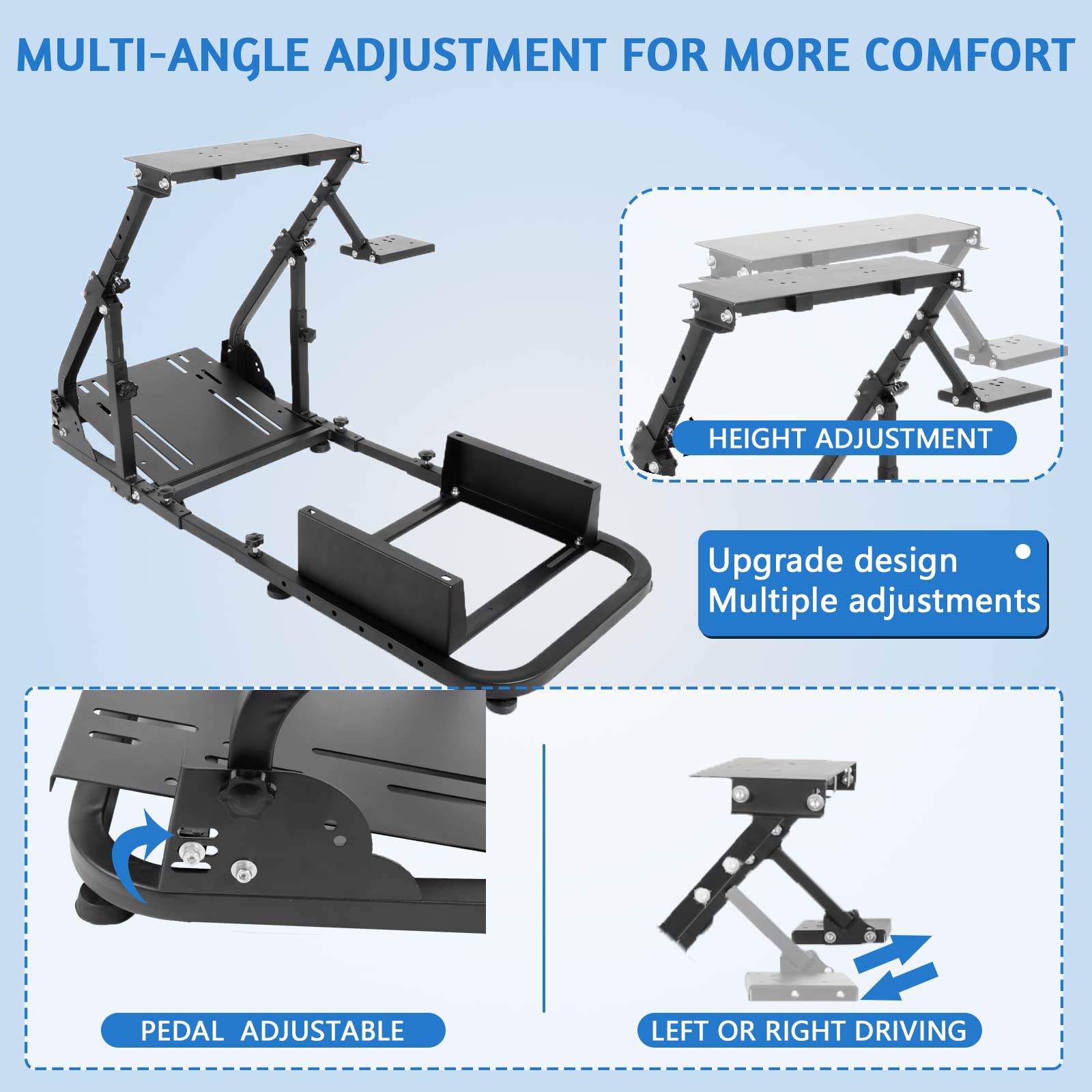 Mokapit More Stable Racing Steering Wheel Compatible with Logitech ...