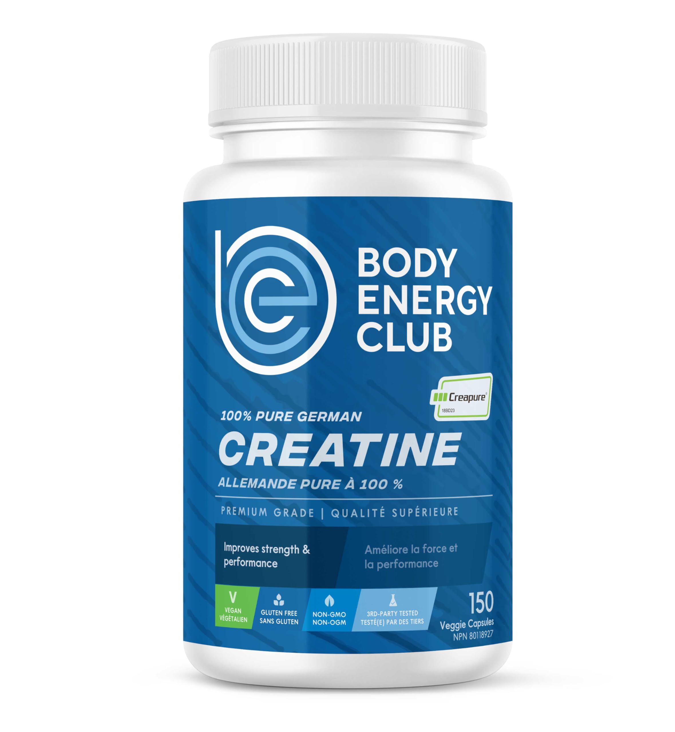Body Energy Club Creapure® Creatine - Gluten-Free Creatine Supplement ...