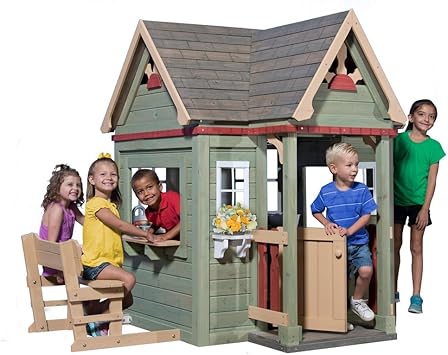 Amazon.com: Backyard Discovery Atlantis All Cedar Wood Playset Swing ...