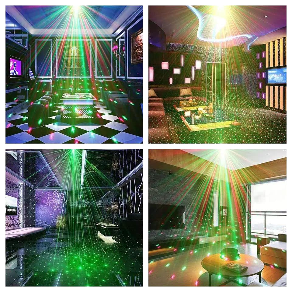 V.E.S.P.A Mini Laser Projector Lights Stage Lighting Sound Activated ...