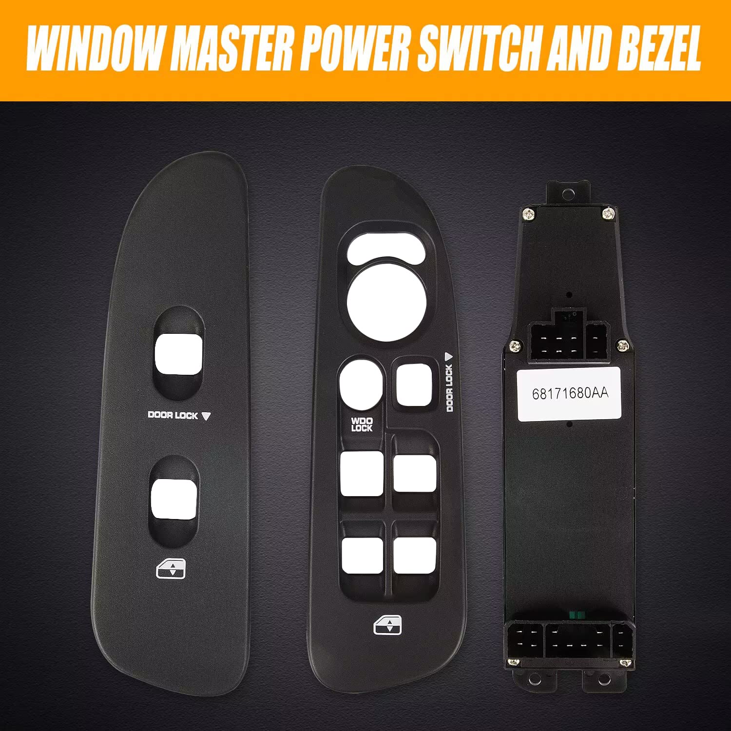 Snapklik.com : RANSOTO Black Master Power Window Switch Compatible