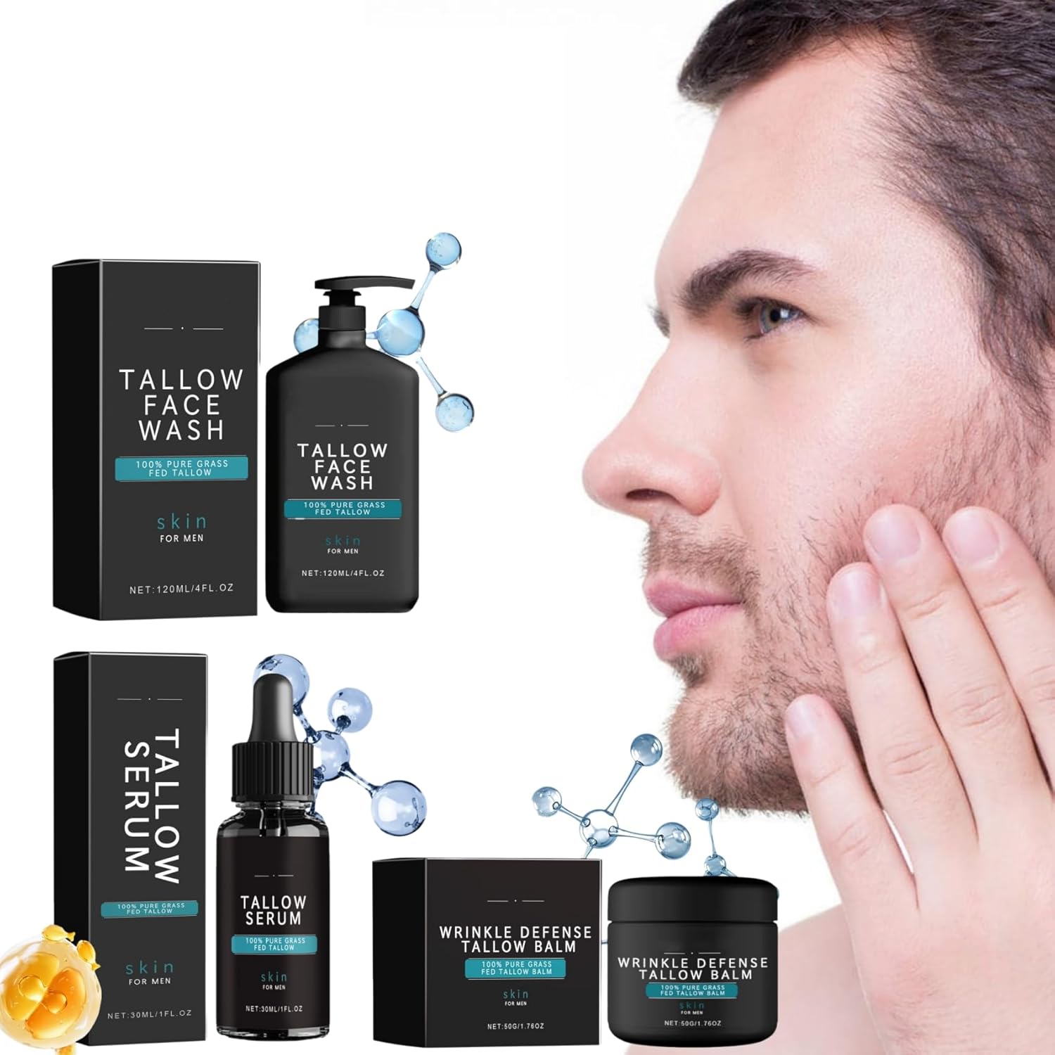 Forge Wrinkle Defense Tallow Balm, Forge Face Wash, Forge Anti-Wrinkle ...