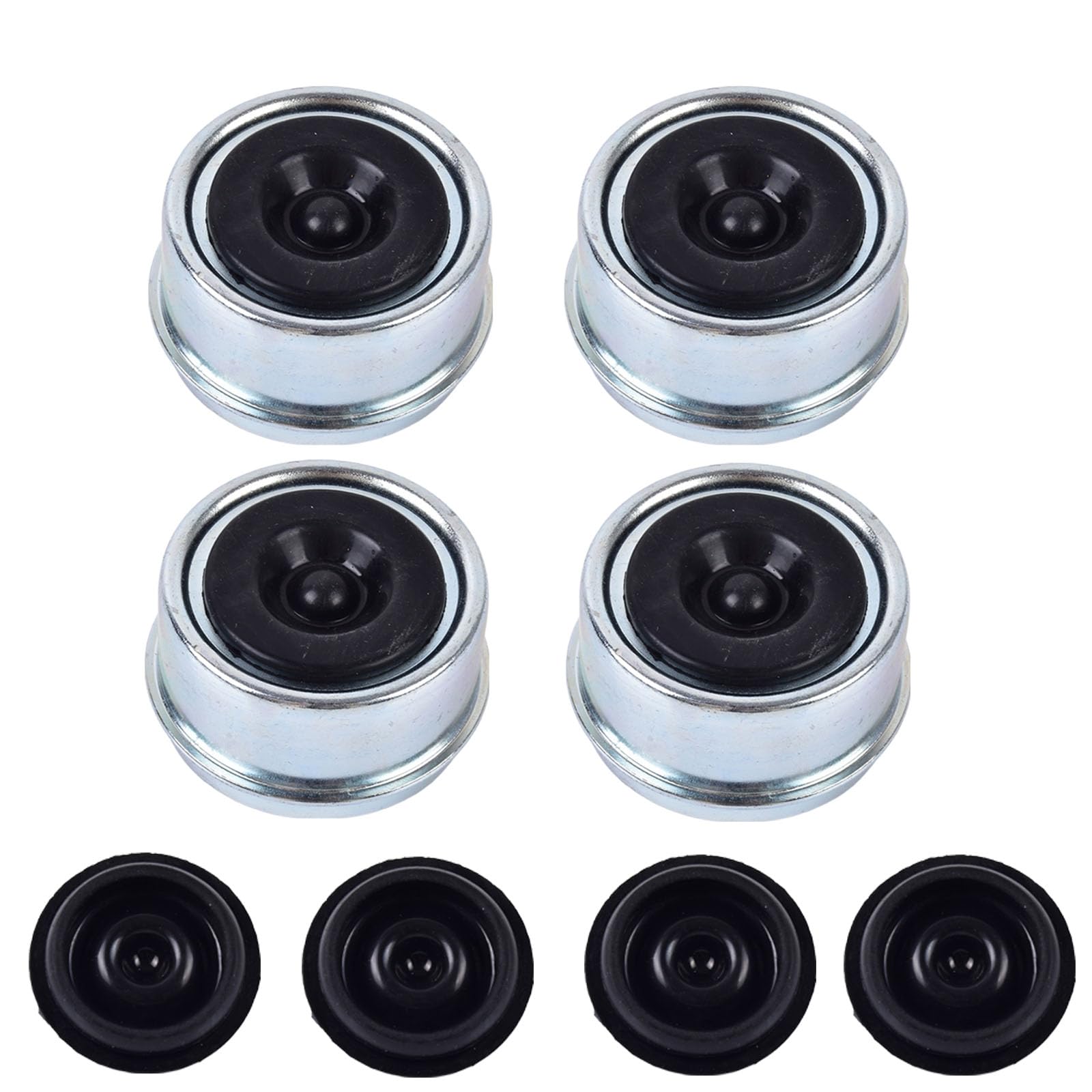 Amazon.com: 4pcs Replaces Trailer Axle Bearing Dust Cap Cup Grease ...