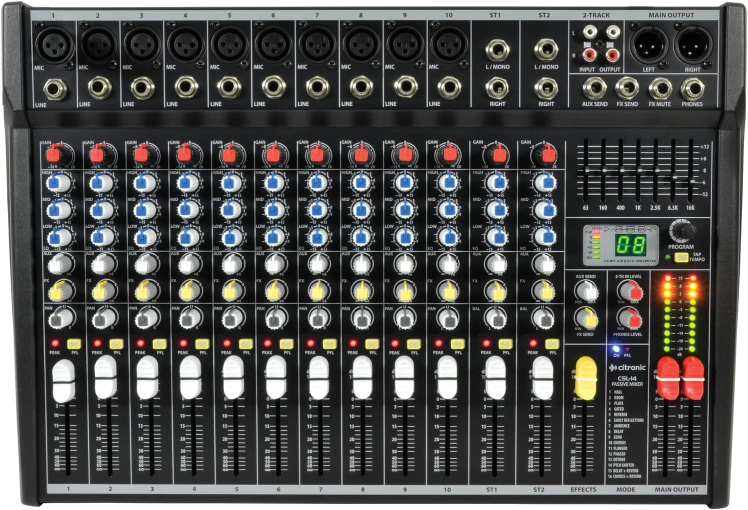 CITRONIC CSX-18 Series Mixer Live Mixing Console : Amazon.co.uk ...