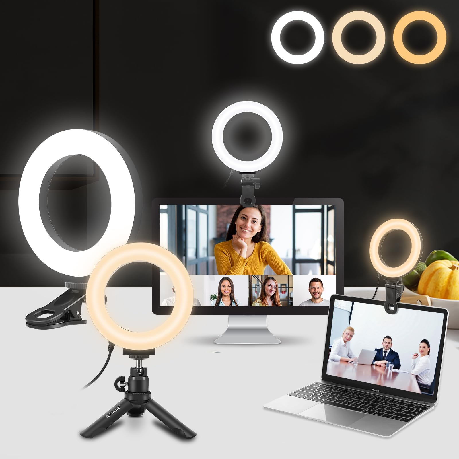 Amazon.com: Video Conference Lighting,Webcam Lighting,Ring Light for ...