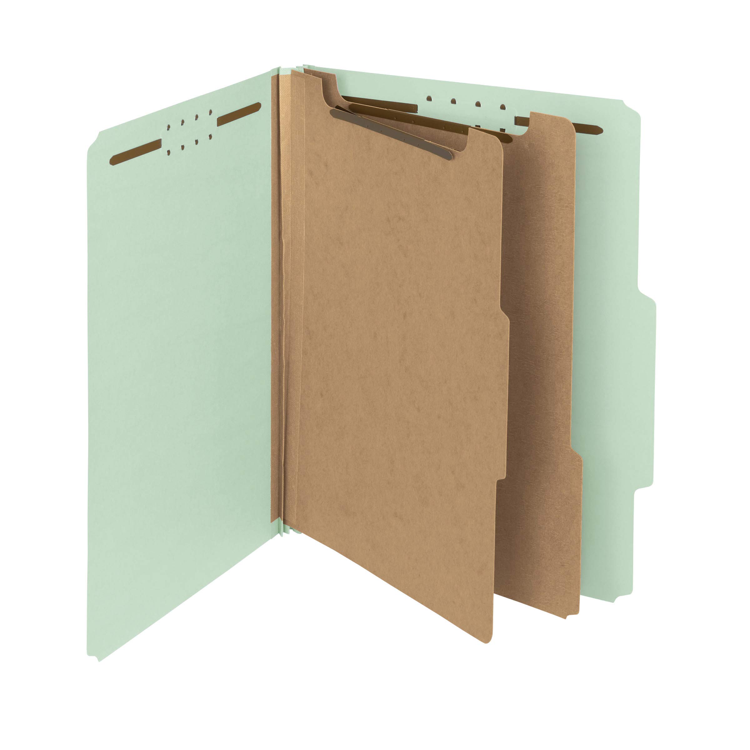 Snapklik.com : Smead 100% Recycled Pressboard Classification File Folder, 2 Dividers, 2 ...