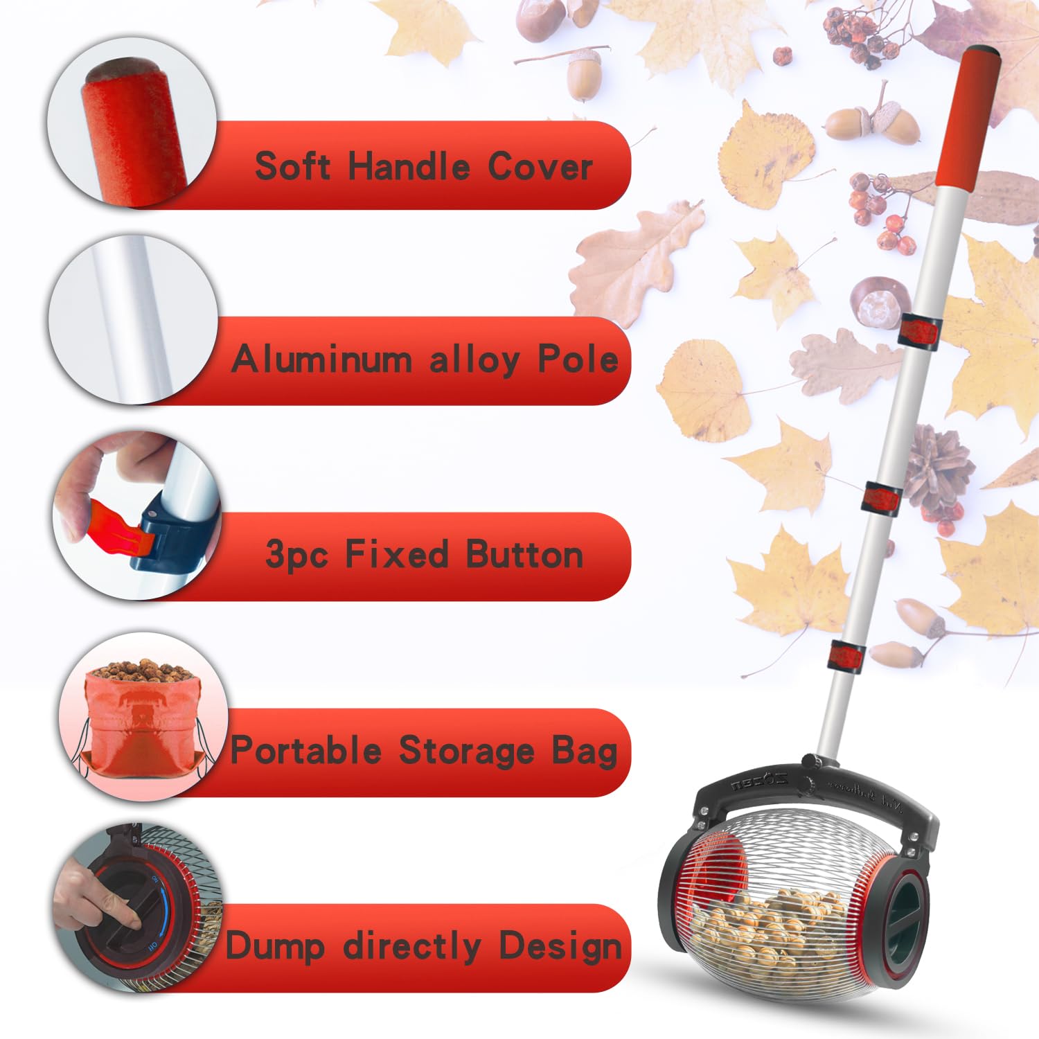 Snapklik.com : Zozen Acorn Picker Upper Roller, Acorn Dedicated Version ...