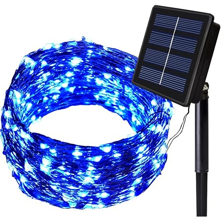 Amazon.com : DAYLIGHTIR 2 Pack 100 LED Solar Powered Copper Wire String ...