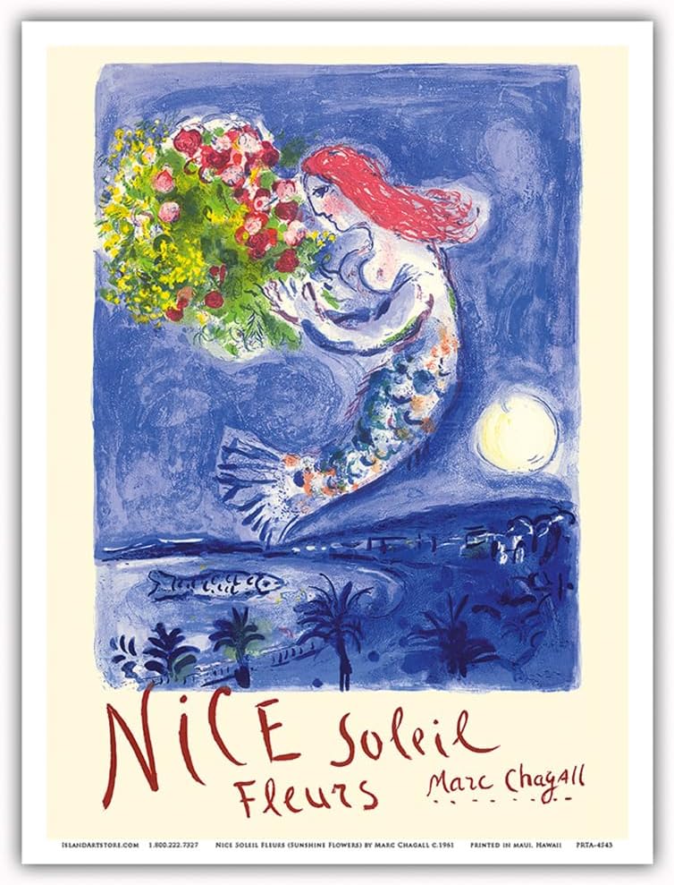 Amazon.com: Nice France - Sun and Flowers (Soleil Fleurs) - Vintage ...