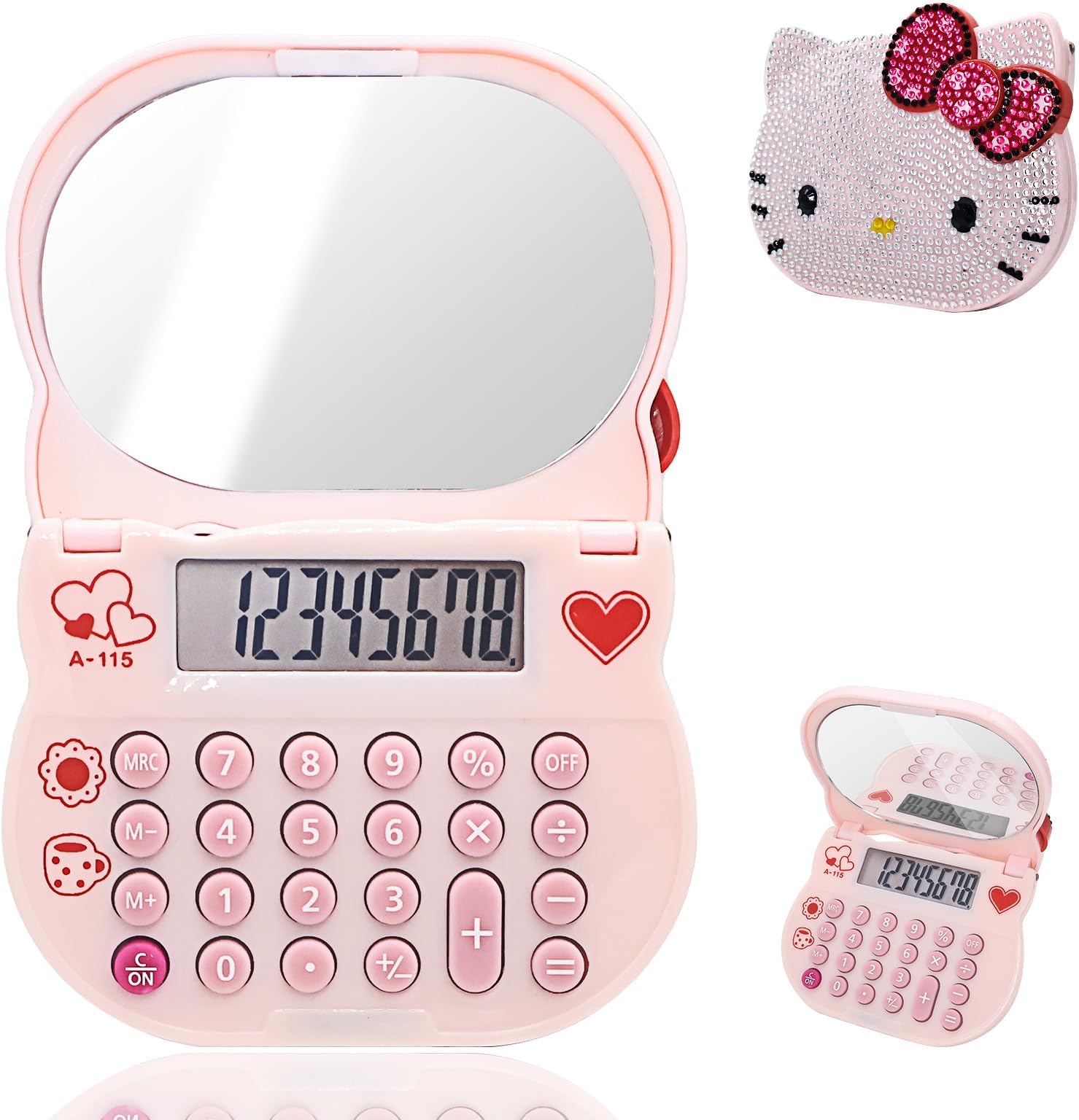 Amazon.com: Qsvbeeqj Small Calculator Lightweight &Practical Cute ...