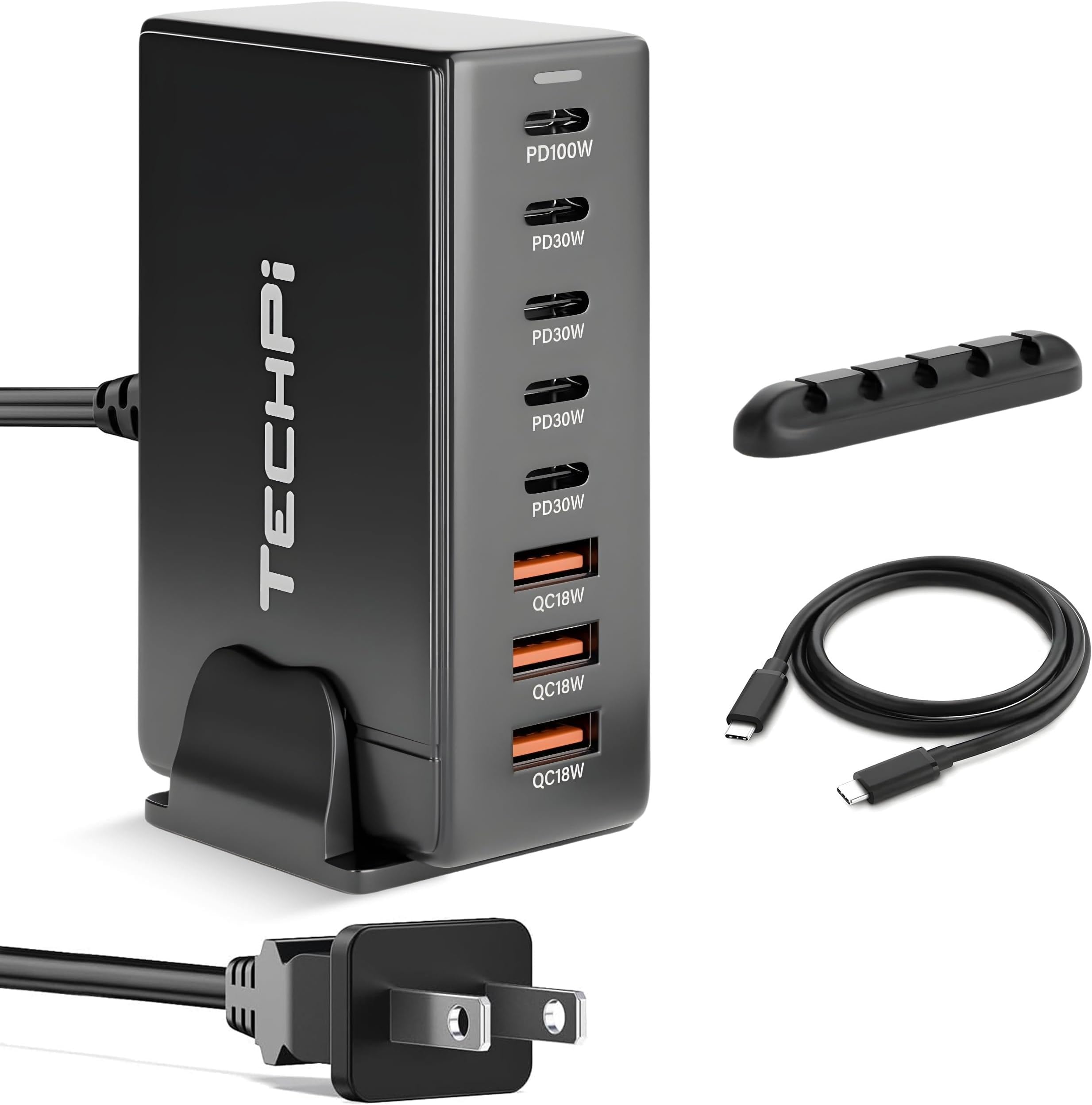 Amazon.com: 268W GaN USB Type C Charger 8 Ports Fast Charging Station ...