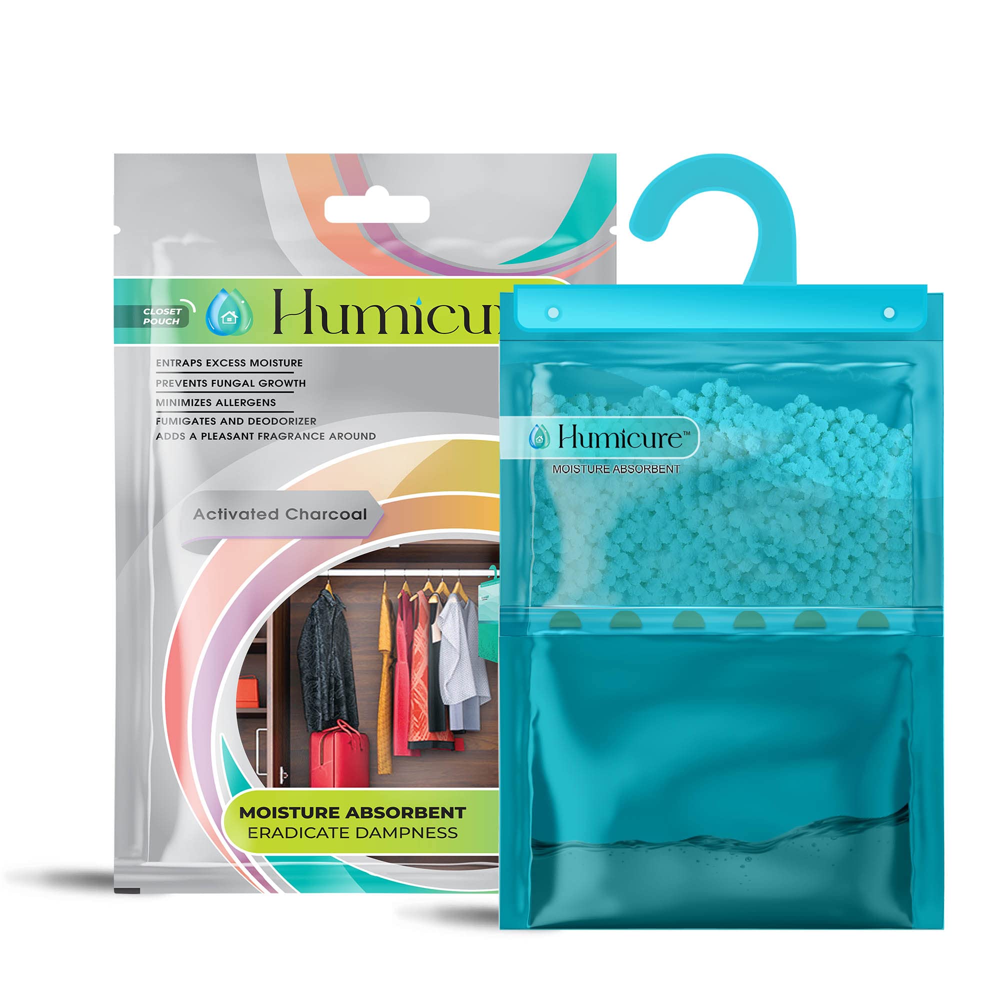 Humicure Moisture Absorber Dehumidifier Lavender Hanging Granule Bags ...