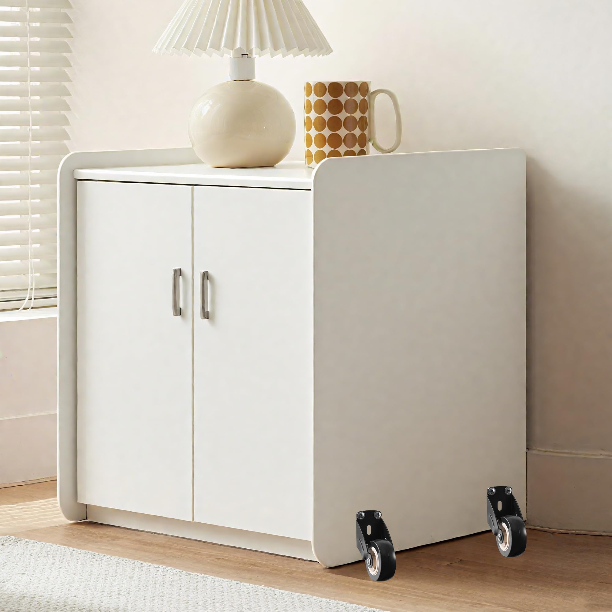 Snapklik.com : 4-Pack 2" Low Profile Swivel Casters, Anti-Sag Door ...