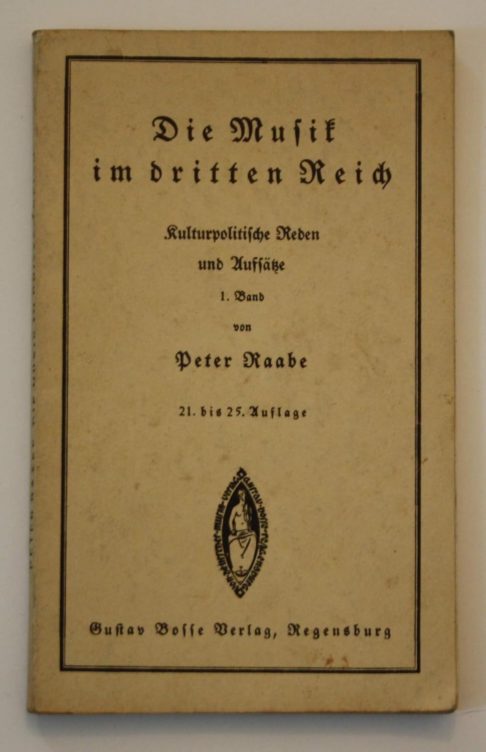 Amazon.com: Die Musik im dritten Reich (Kulturpolitische Reden und ...