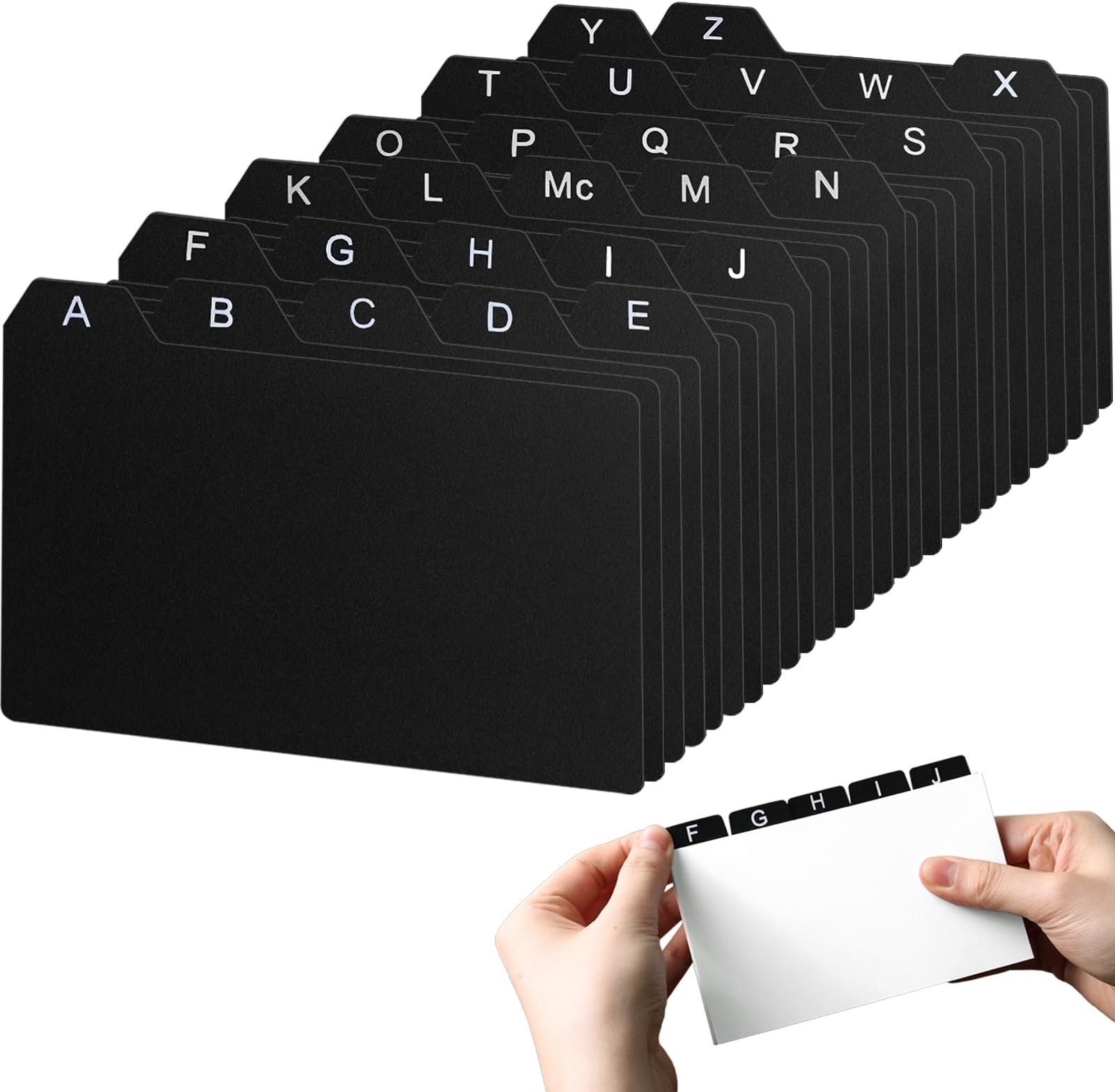 Amazon.com : Oxford Index Card Guides with Laminated Tabs, Alphabetical ...