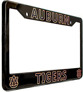 Amazon.com: EliteAuto3K Auburn Tigers License Plate Frame Cover – Black ...