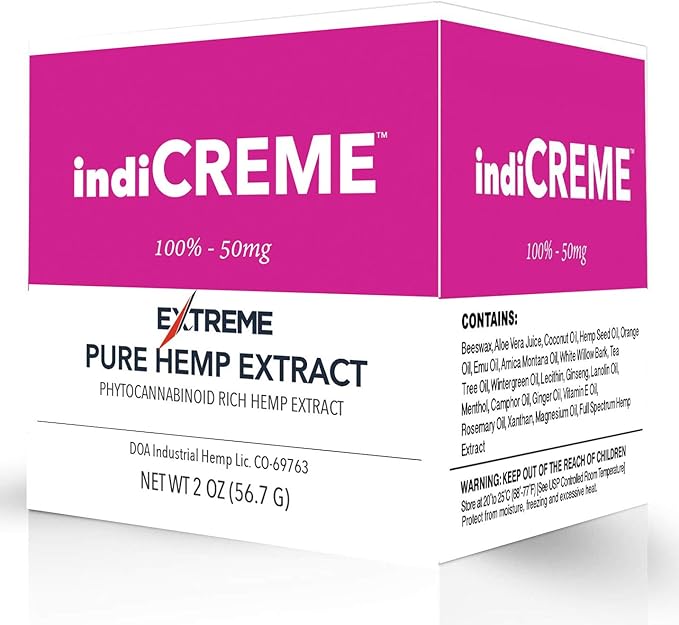 Amazon.com: indiCREME Extreme Formula Topical Cream – All-Natural ...
