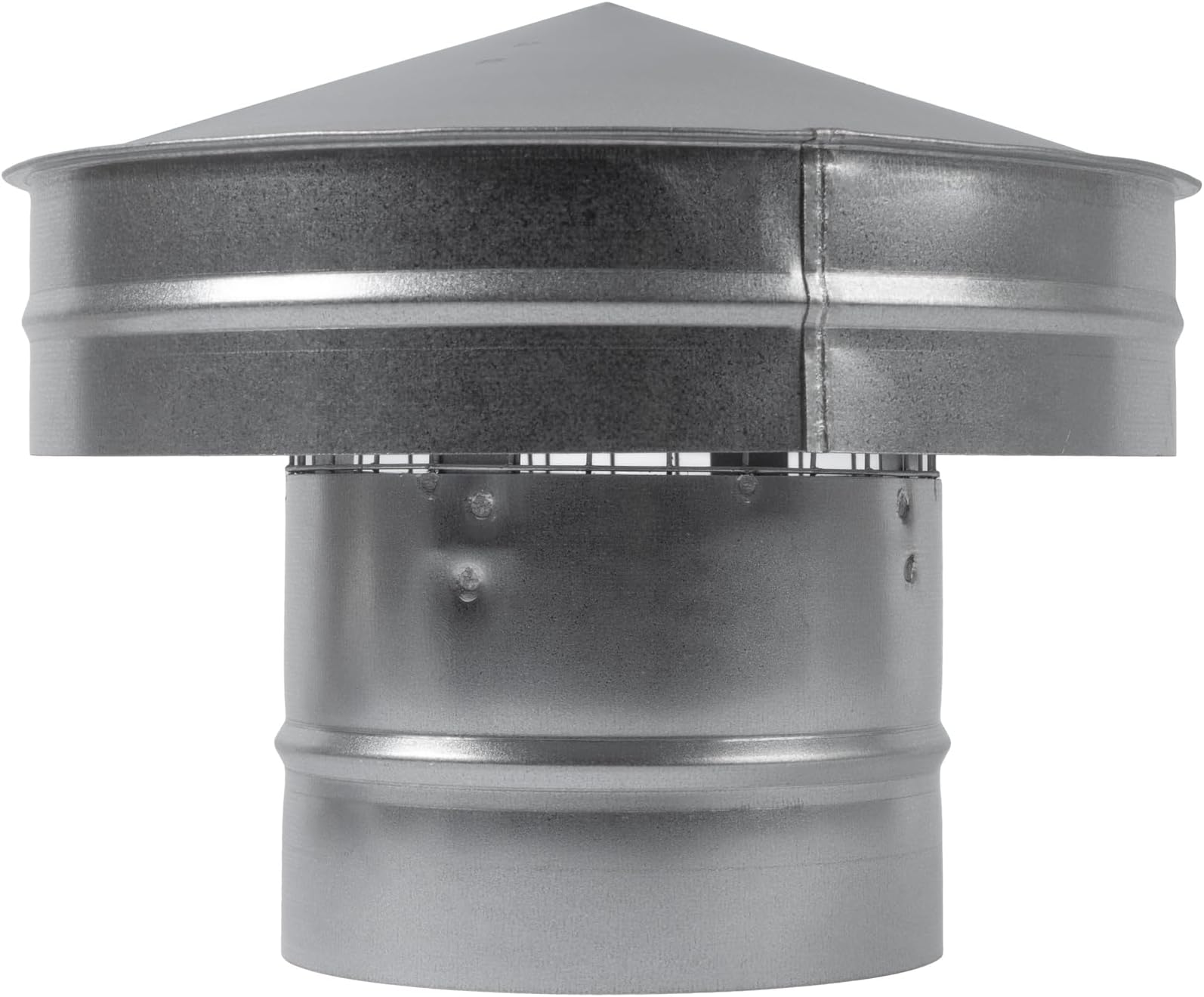 5” Inch Duct End Cap - Galvanized Steel Round Vent Cover for Outdoor ...