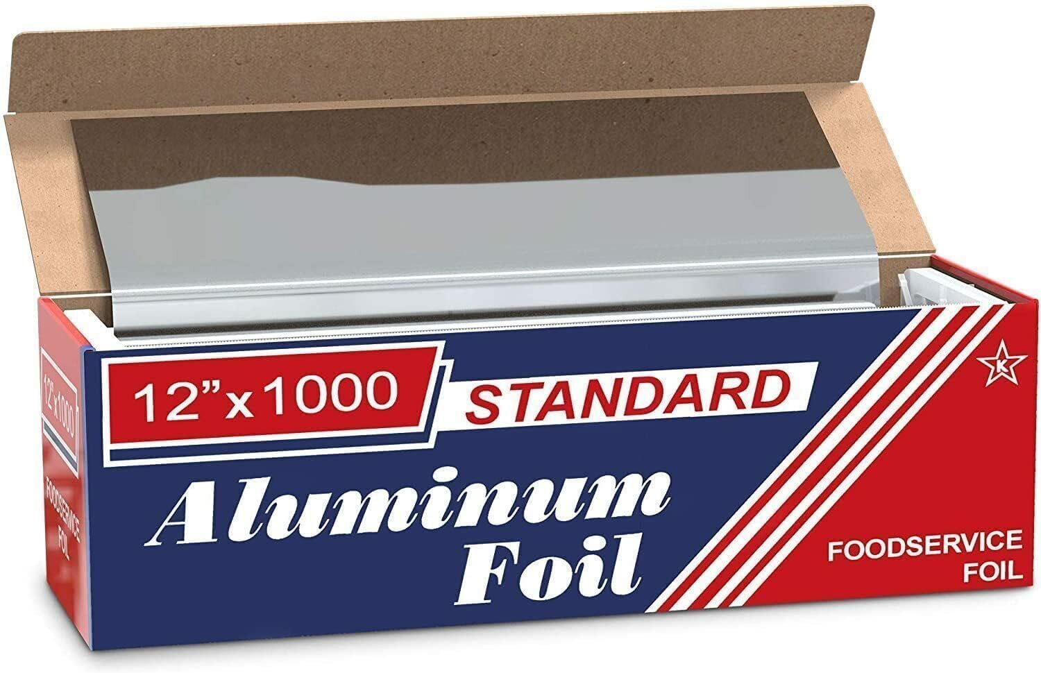 Amazon.com: Aluminum Foil Standard 12 inch Wide, 1000 FT Food Safe Foil ...
