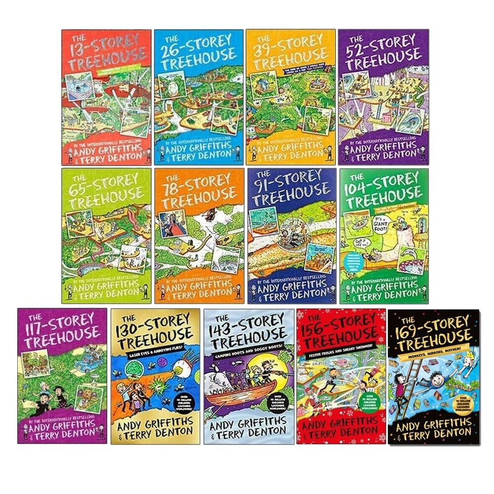 The Treehouse Series 1-13 Books Collection Set by Andy Griffiths ...