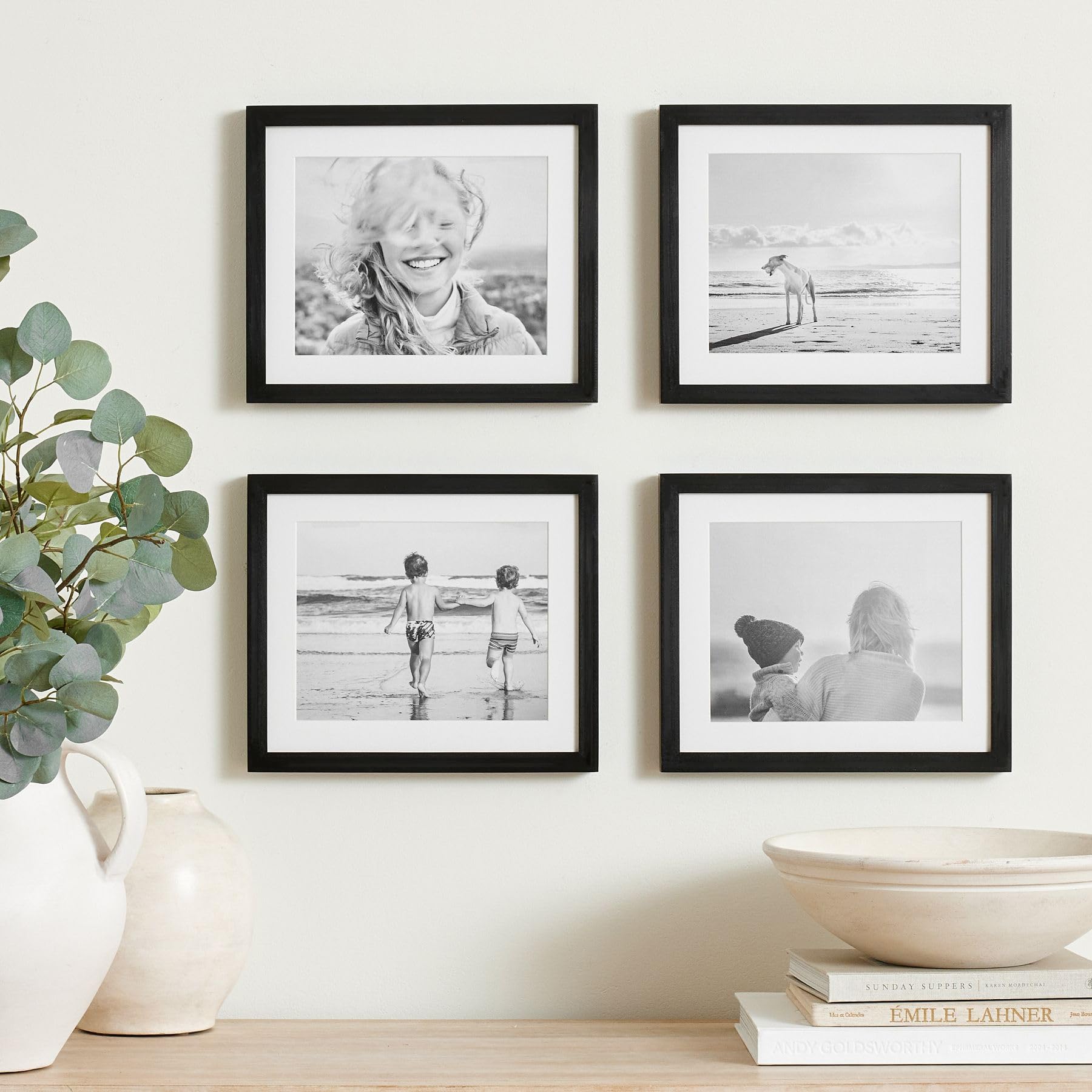 VUVUZULA 10×8 Real Glass Black Picture Frames Photo Frame 8×10 Inch ...