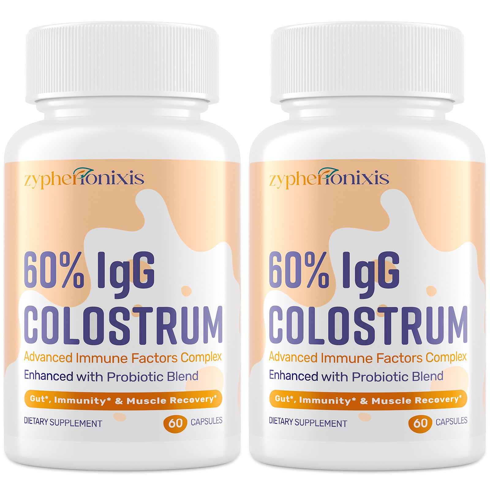 Amazon.com: Zypherionixis Bovine Colostrum Supplement Capsules 1200mg ...