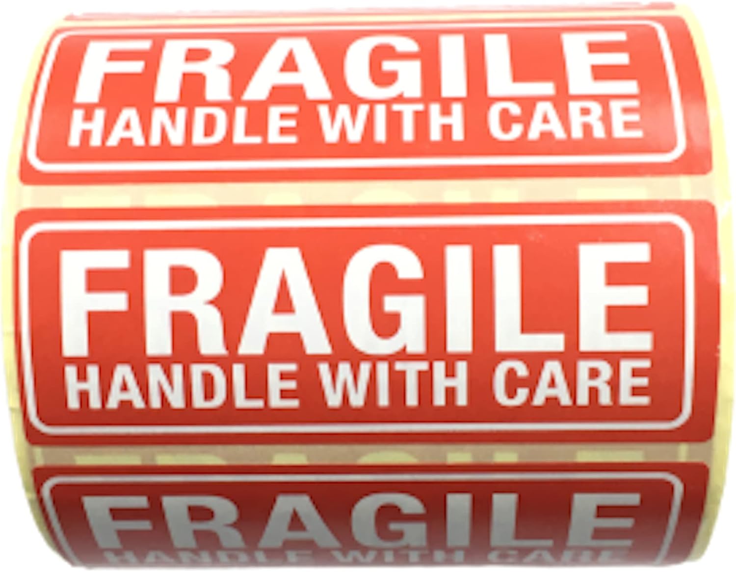 BOSPHORUS CARD: 1000 Labels Red Fragile Handle with Care Stickers ...