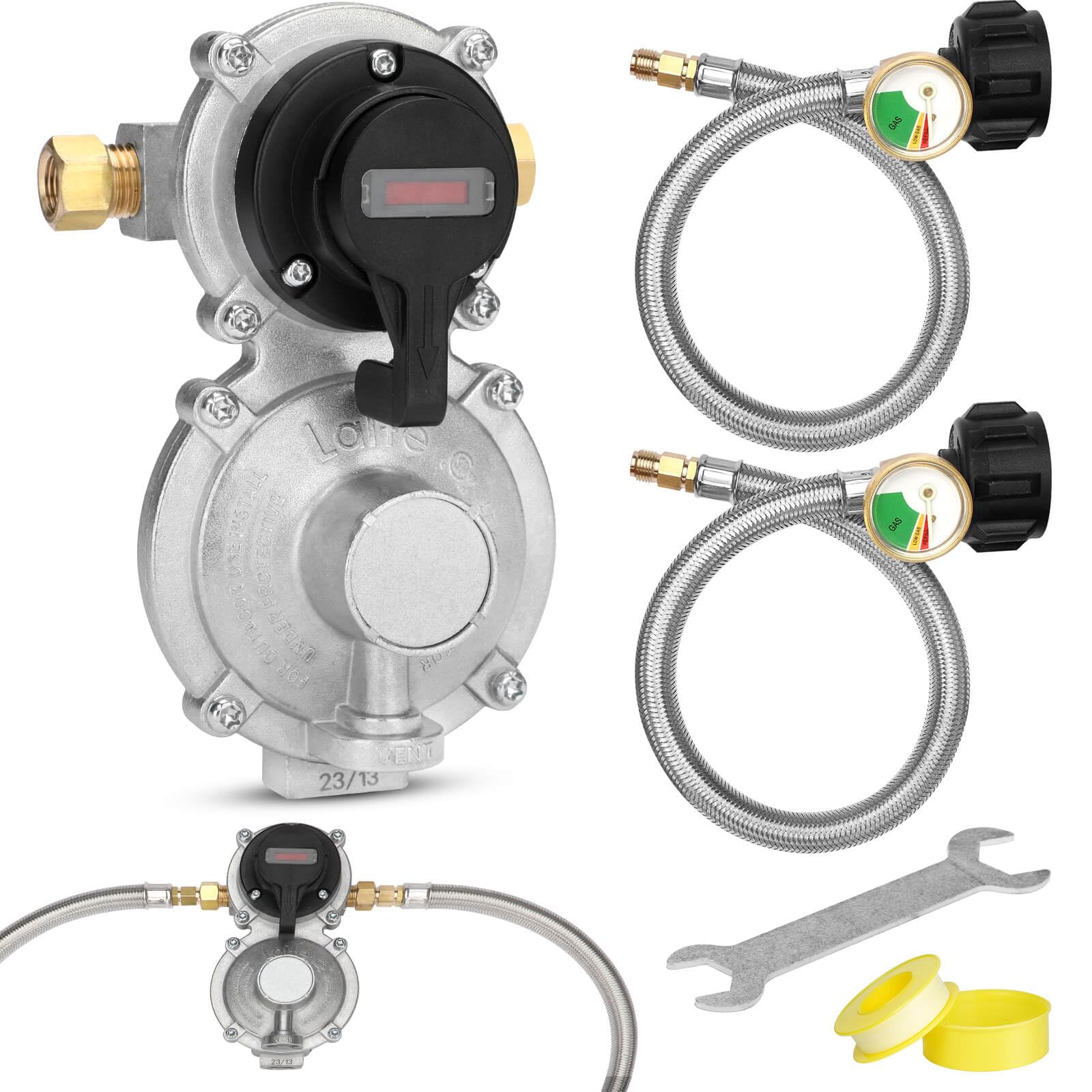 Amazon.com : Aekops RV Propane Regulator 2 Tank Hoses for RV Trailer, 2 ...