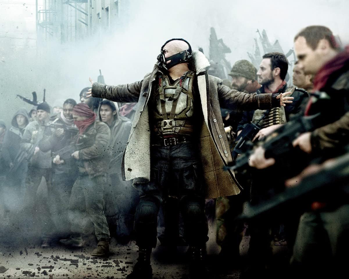 Amazon.com: The Dark Knight Rises (2012) Tom Hardy Bane Batman 10x8 ...